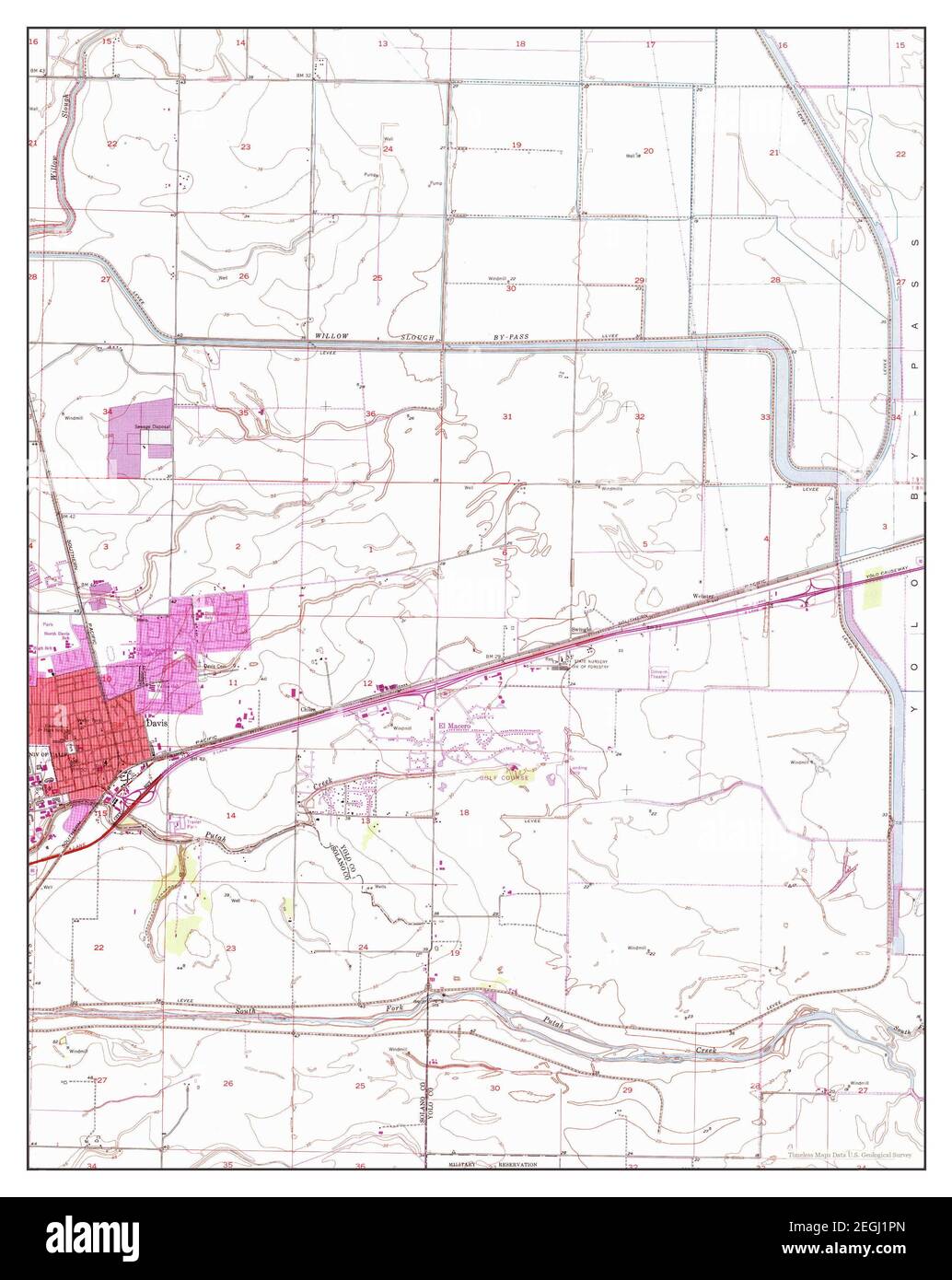 Davis, California, map 1952, 1:24000, United States of America by ...