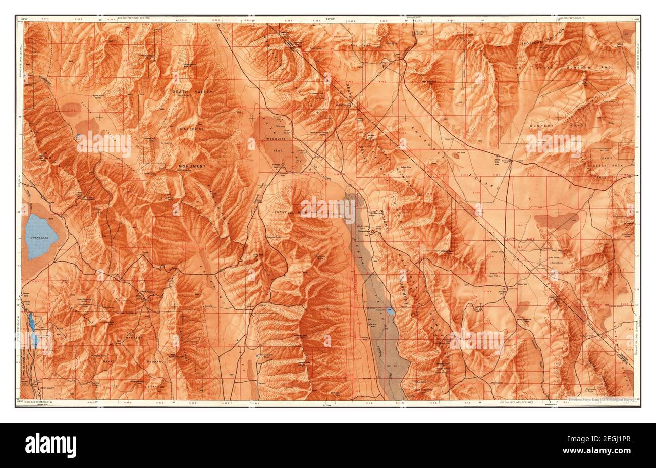 Death valley map Cut Out Stock Images & Pictures - Alamy