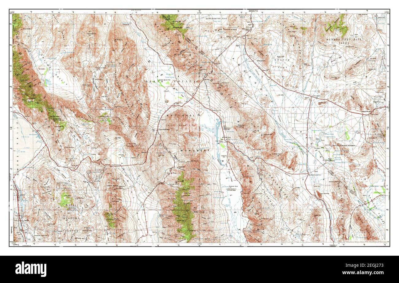 Death valley map hi-res stock photography and images - Alamy