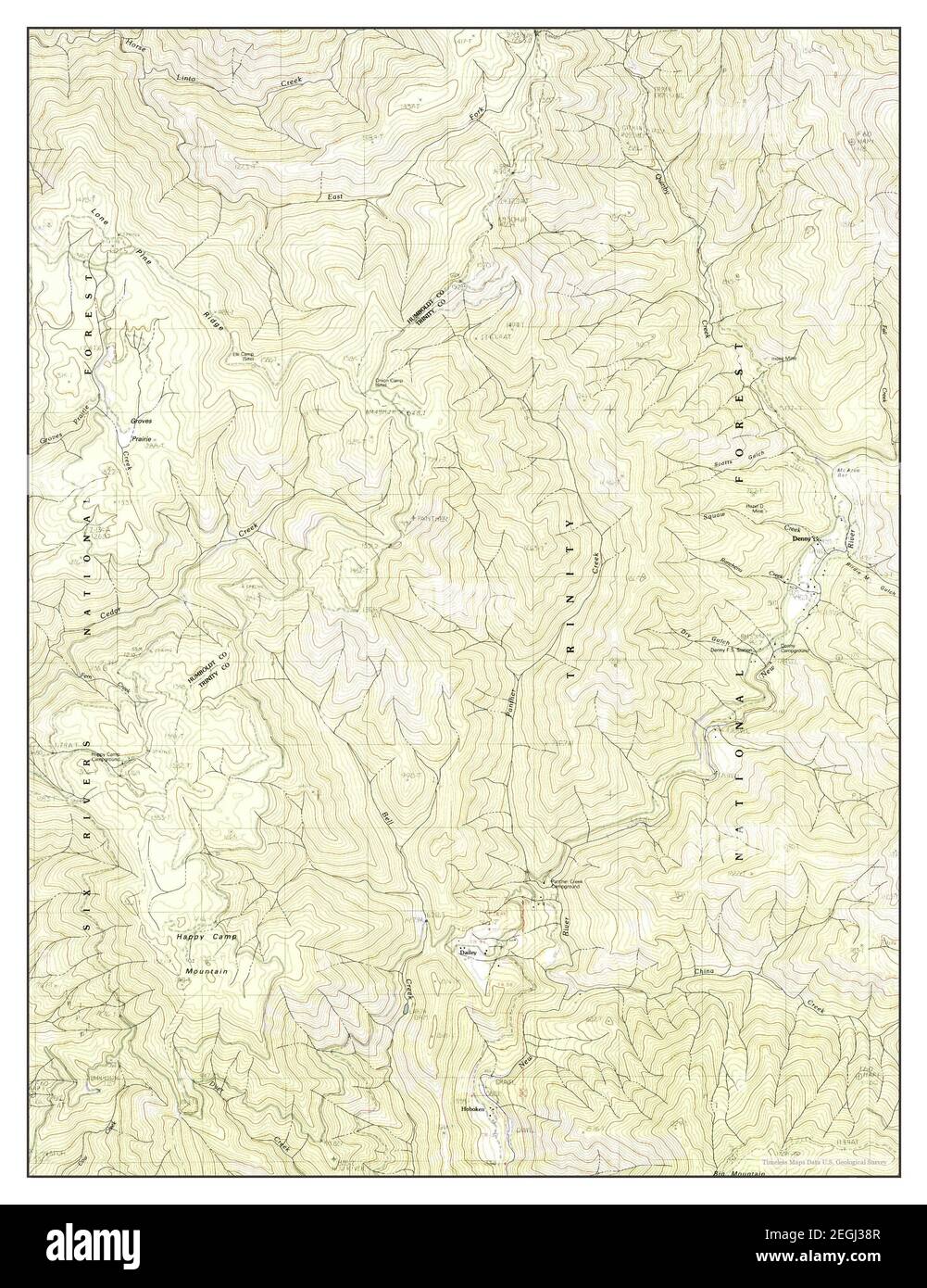 Denny, California, map 1982, 1:24000, United States of America by ...