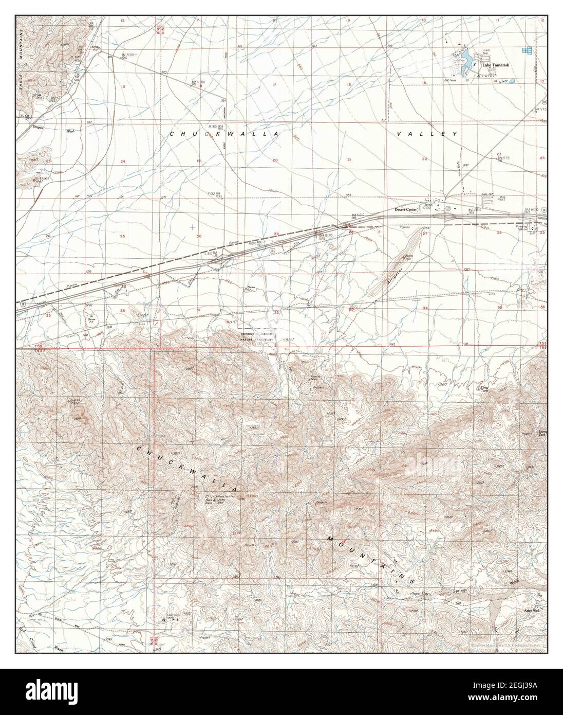 Desert center map Cut Out Stock Images & Pictures - Alamy