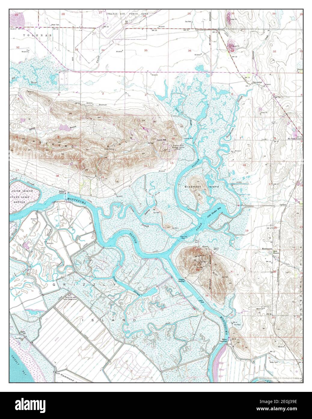 Denverton, California, map 1953, 1:24000, United States of America by ...