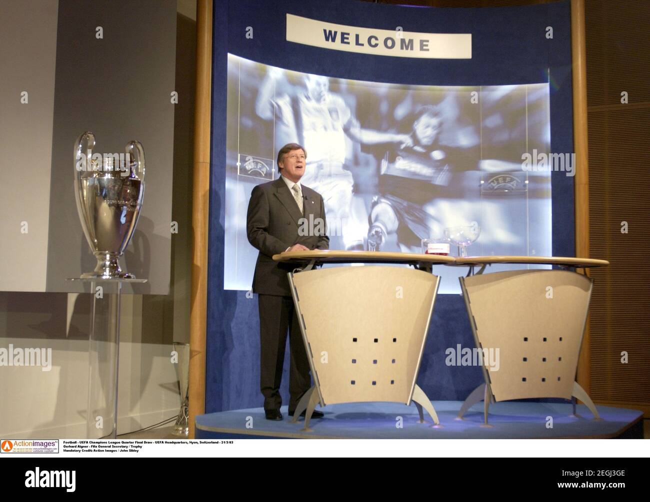 Gerhard aigner general secretary uefa hi-res stock photography and ...