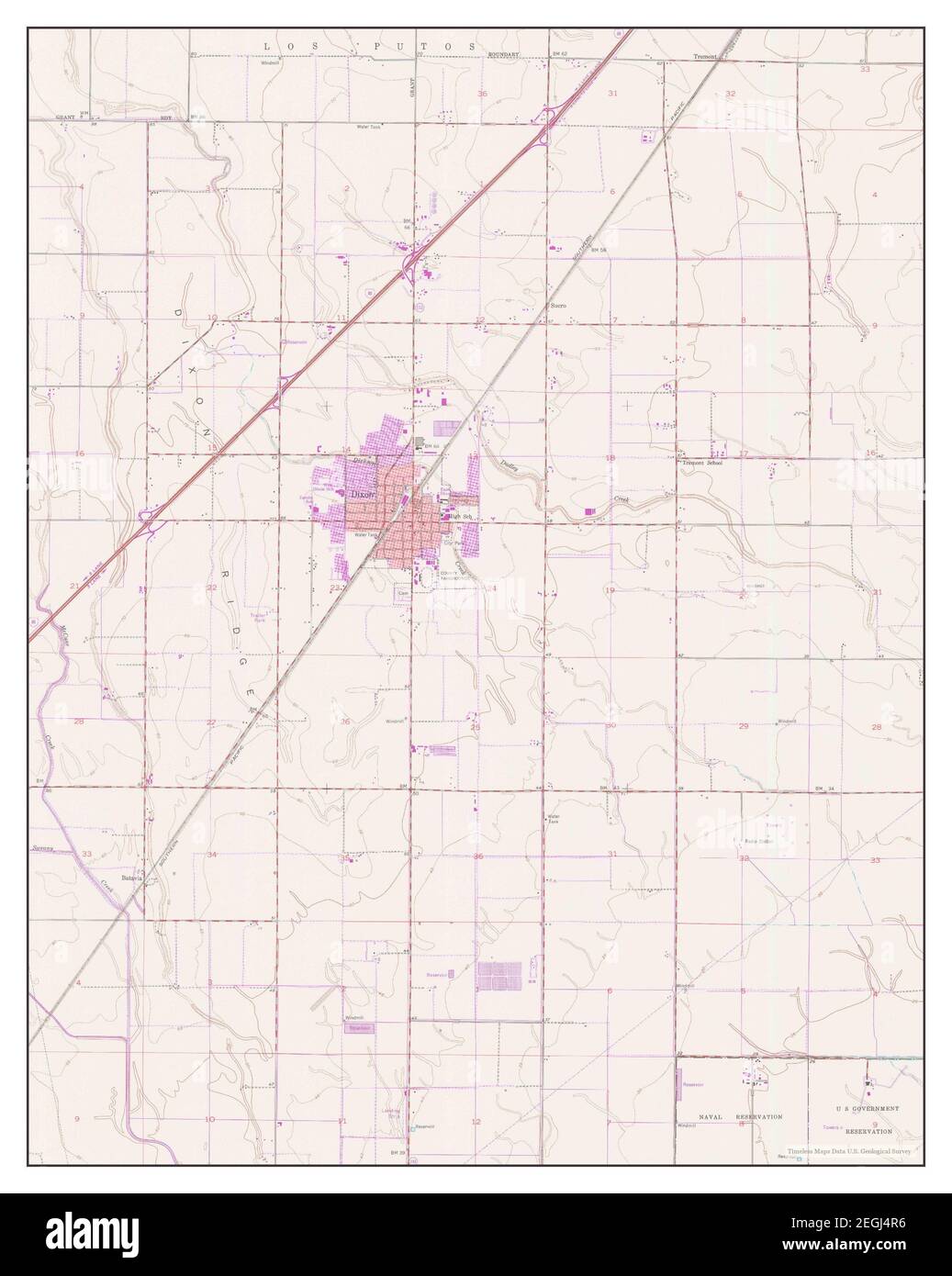 Dixon, California, map 1952, 1:24000, United States of America by ...