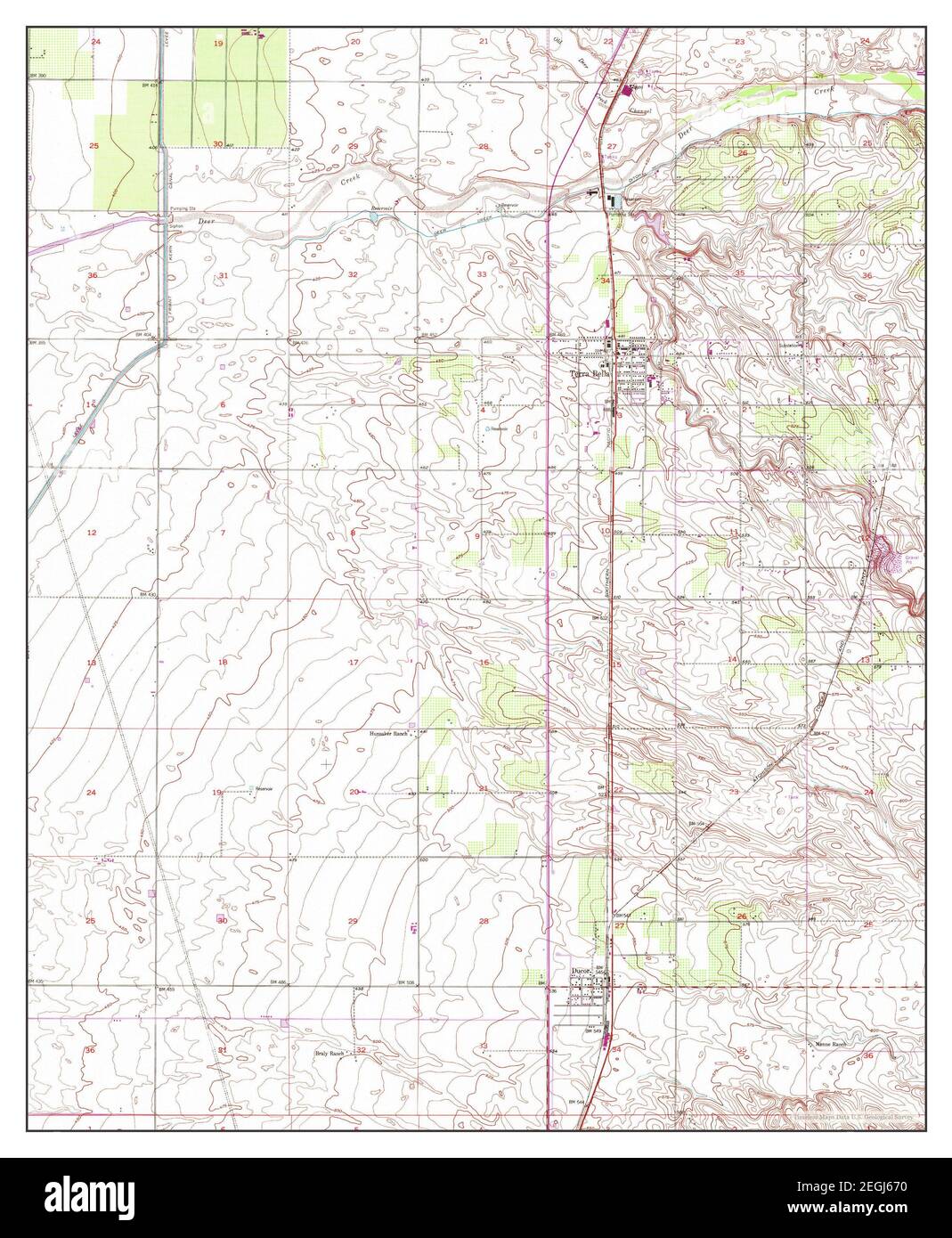 Ducor, California, map 1952, 1:24000, United States of America by ...