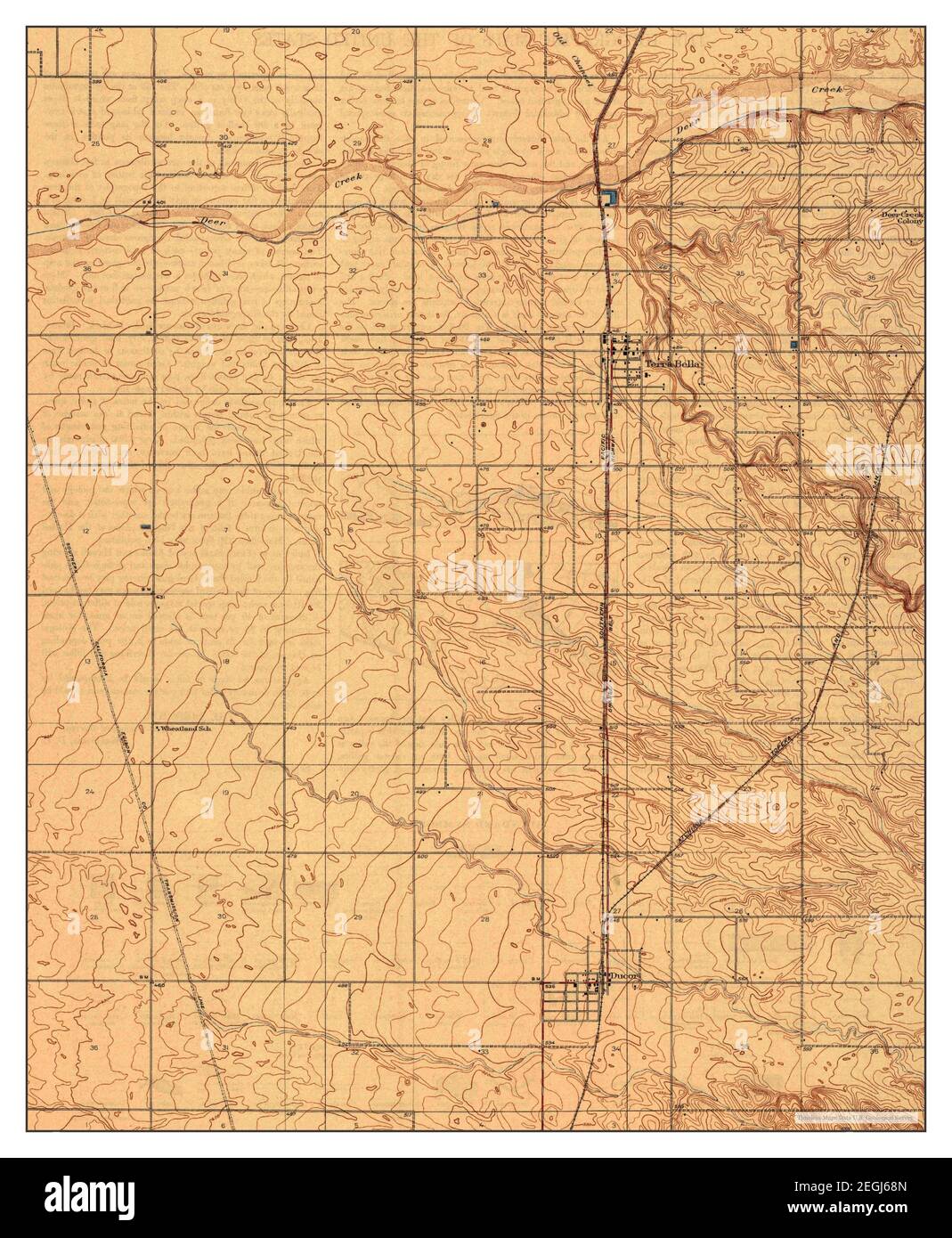 Ducor, California, map 1929, 1:31680, United States of America by ...
