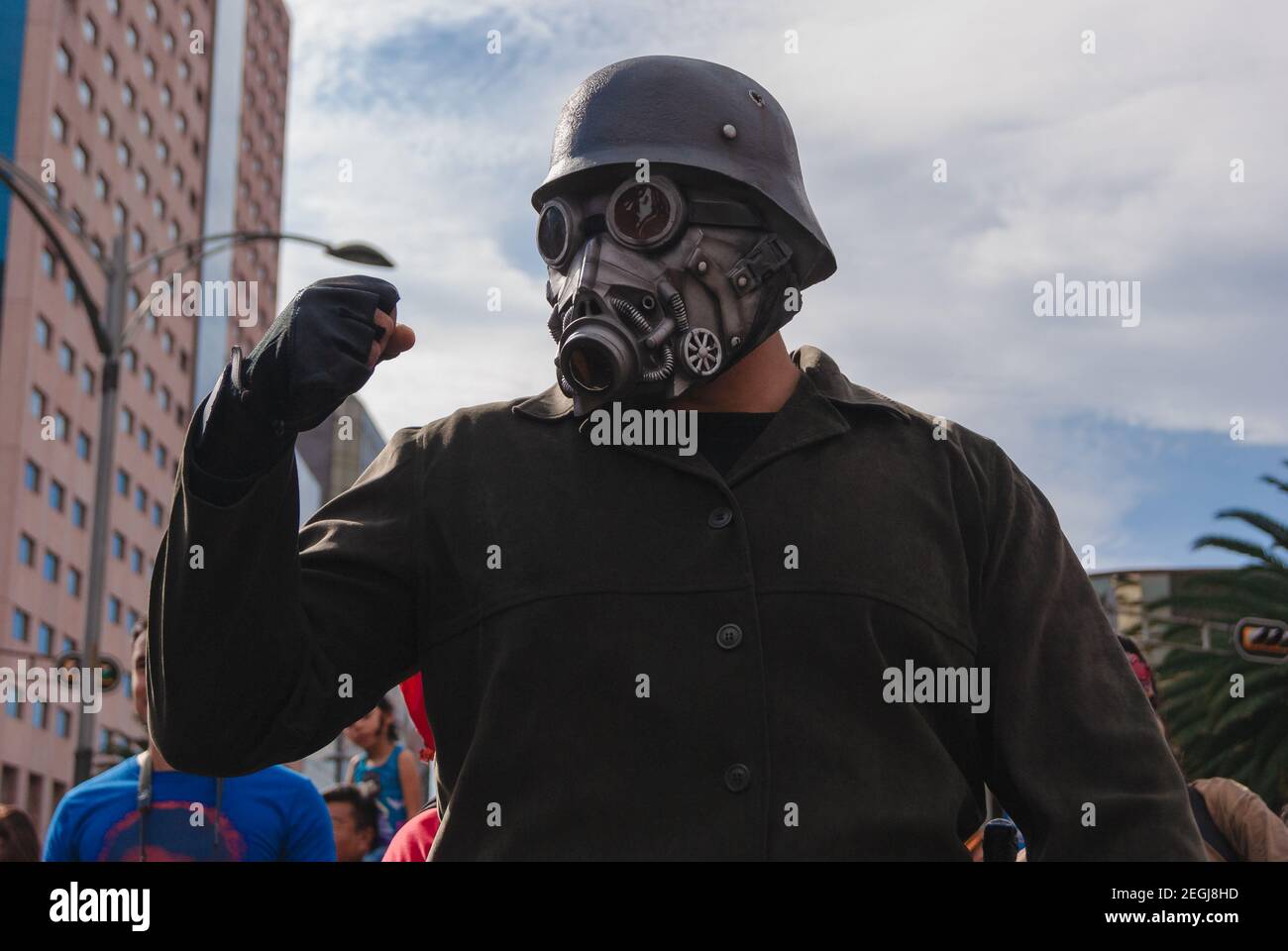 The zombie march takes place, a family event that encourages non ...