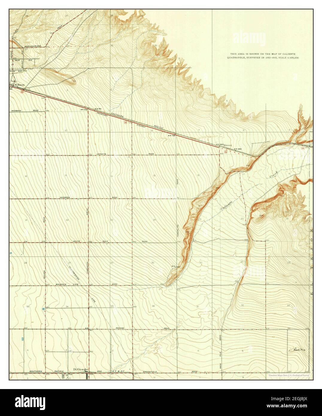 Edison, California, map 1950, 1:24000, United States of America by ...