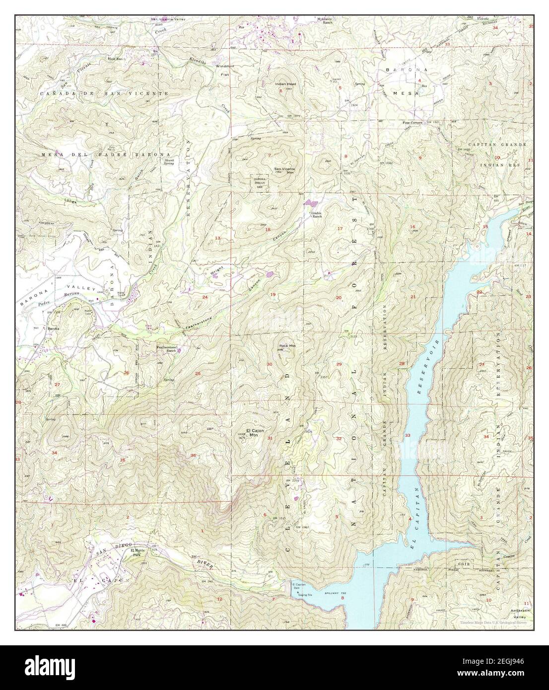 Map of el cajon hi-res stock photography and images - Alamy