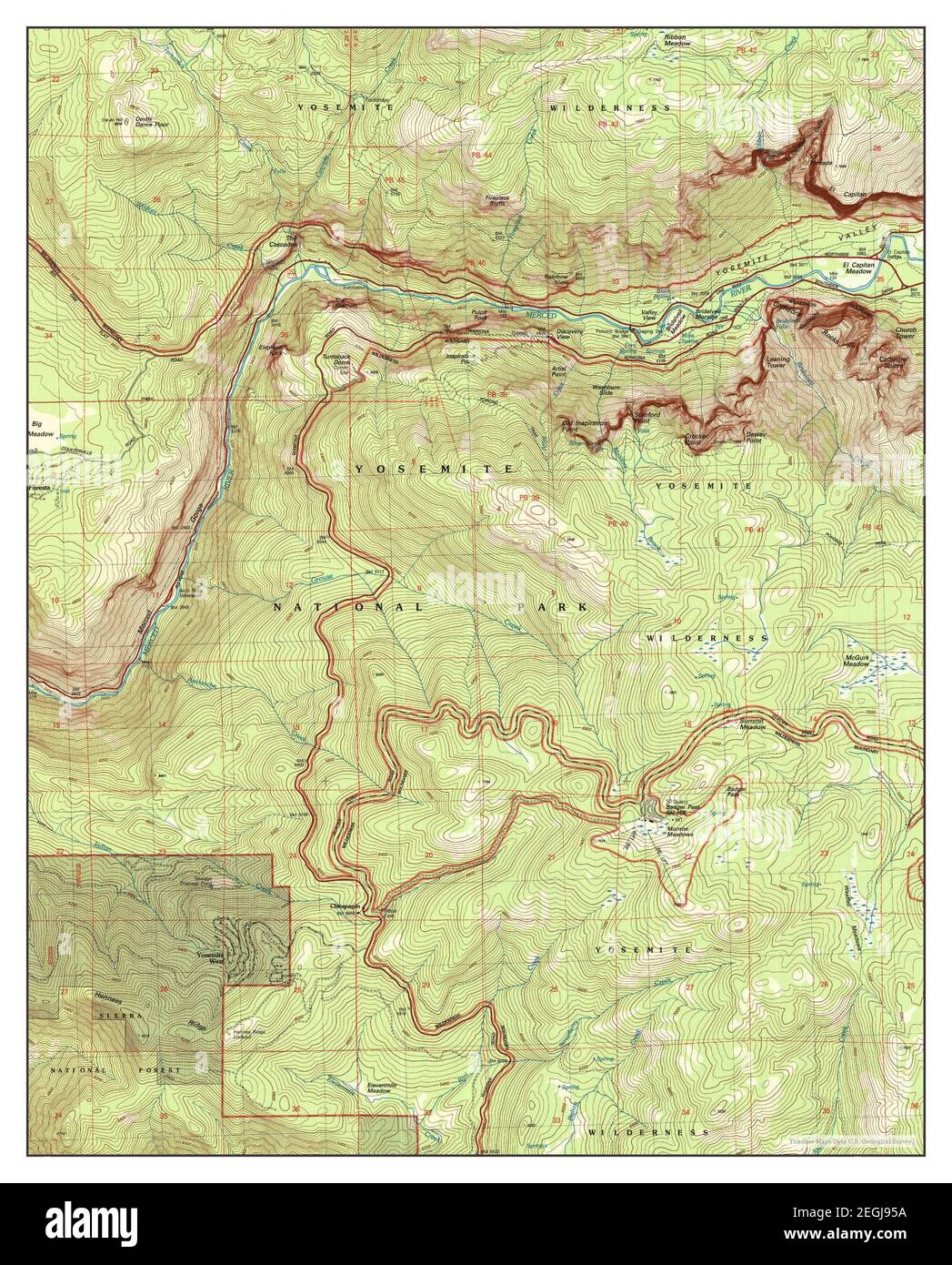 El Capitan, California, map 2004, 1:24000, United States of America by ...