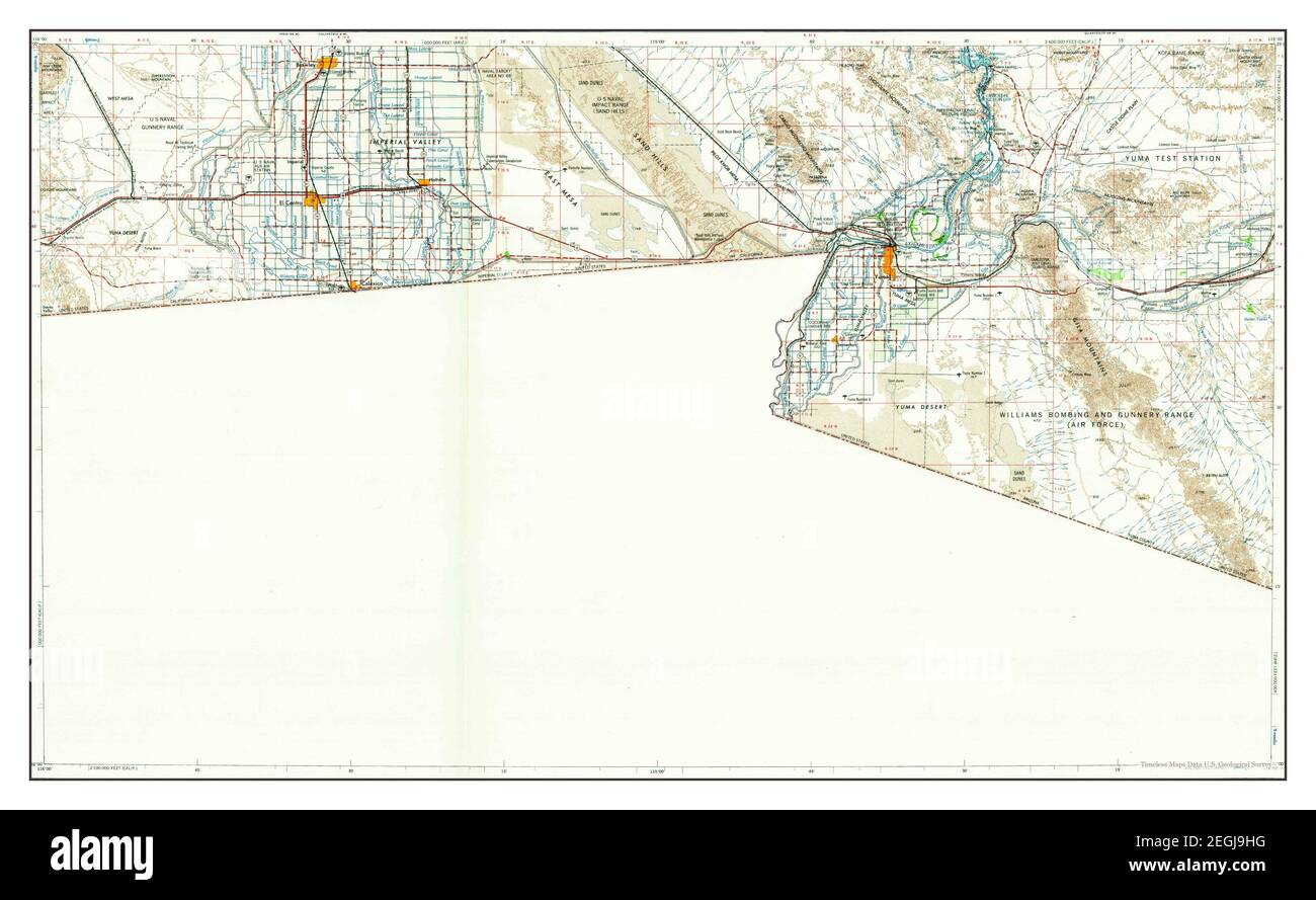 Map of el centro california hi-res stock photography and images - Alamy