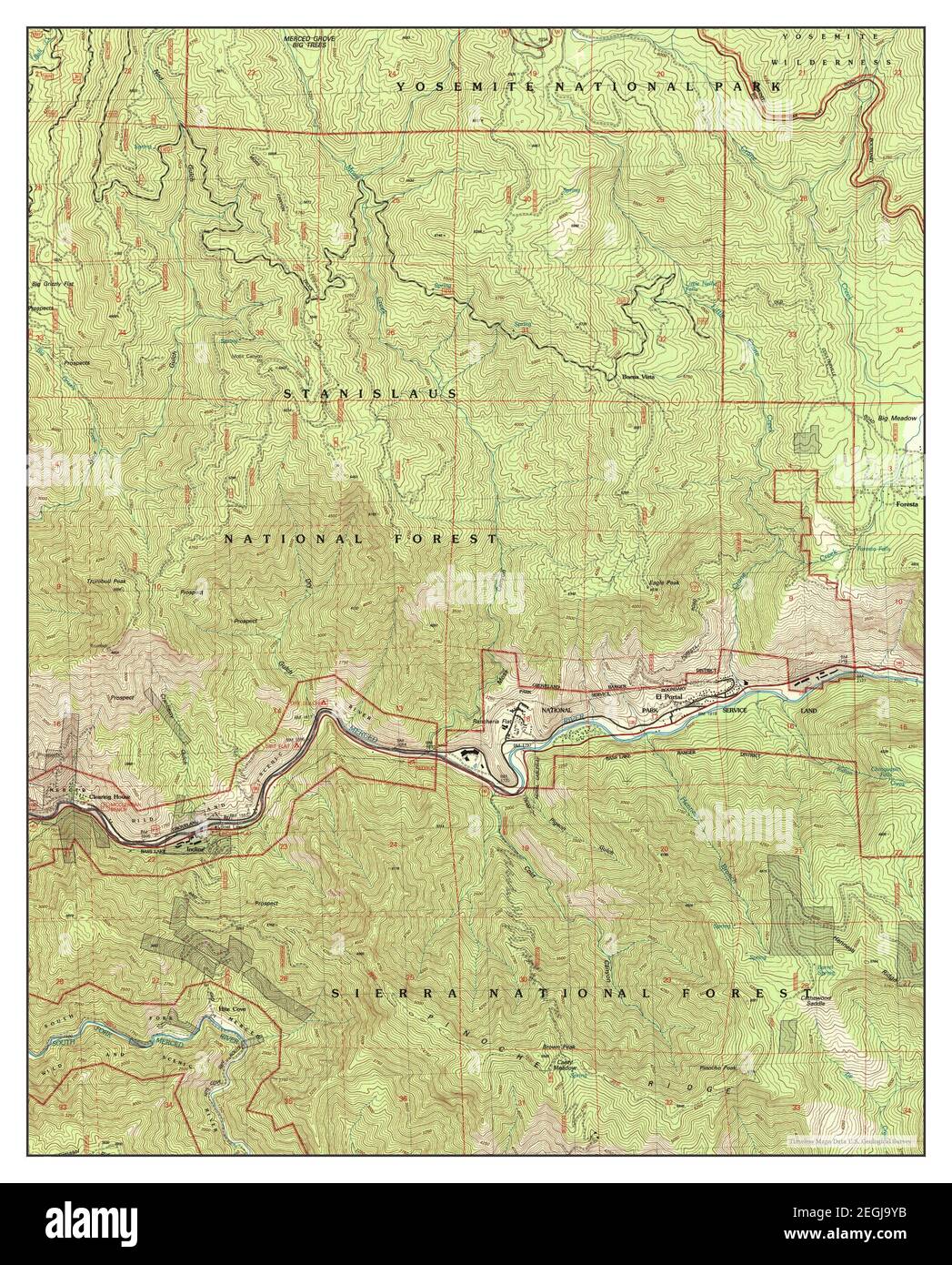 El Portal, California, map 2004, 1:24000, United States of America by ...