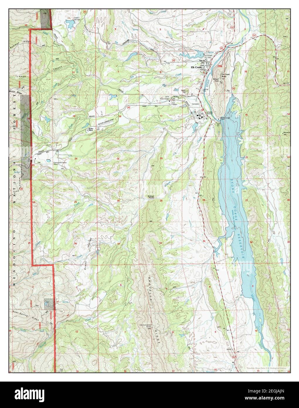 Elk Creek, California, map 1996, 1:24000, United States of America by ...