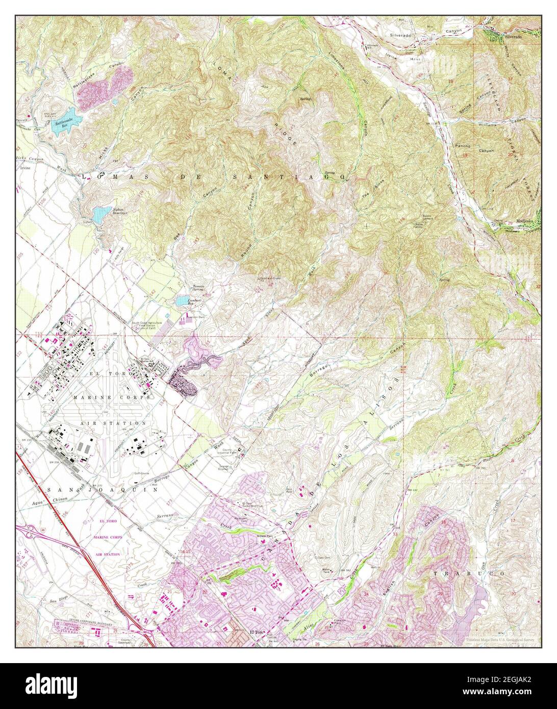 El Toro, California, map 1968, 1:24000, United States of America by ...