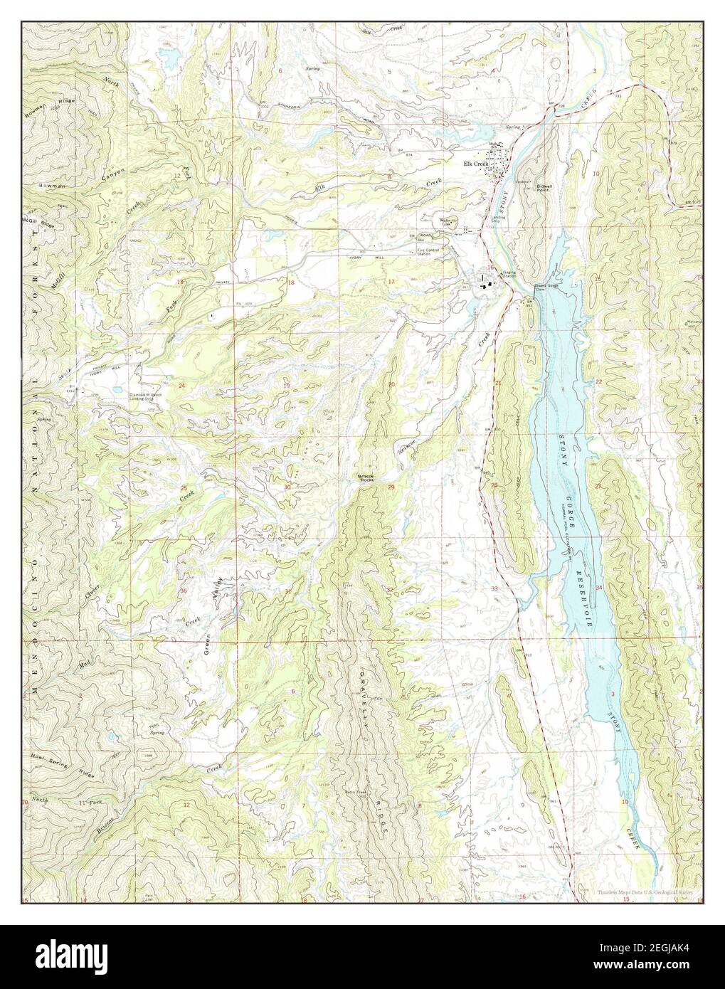 Elk Creek, California, map 1968, 1:24000, United States of America by ...