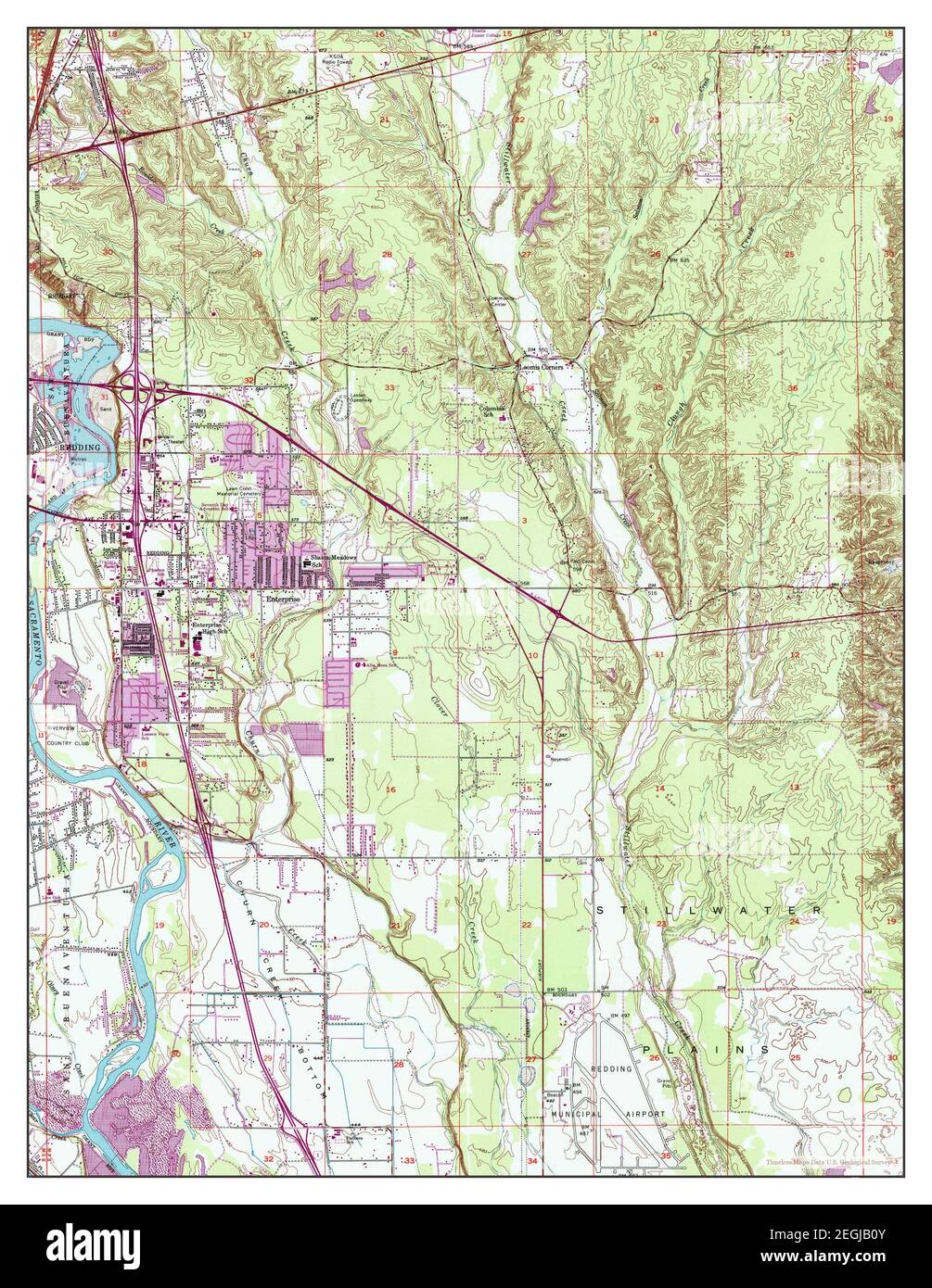 Enterprise, California, map 1957, 1:24000, United States of America by ...