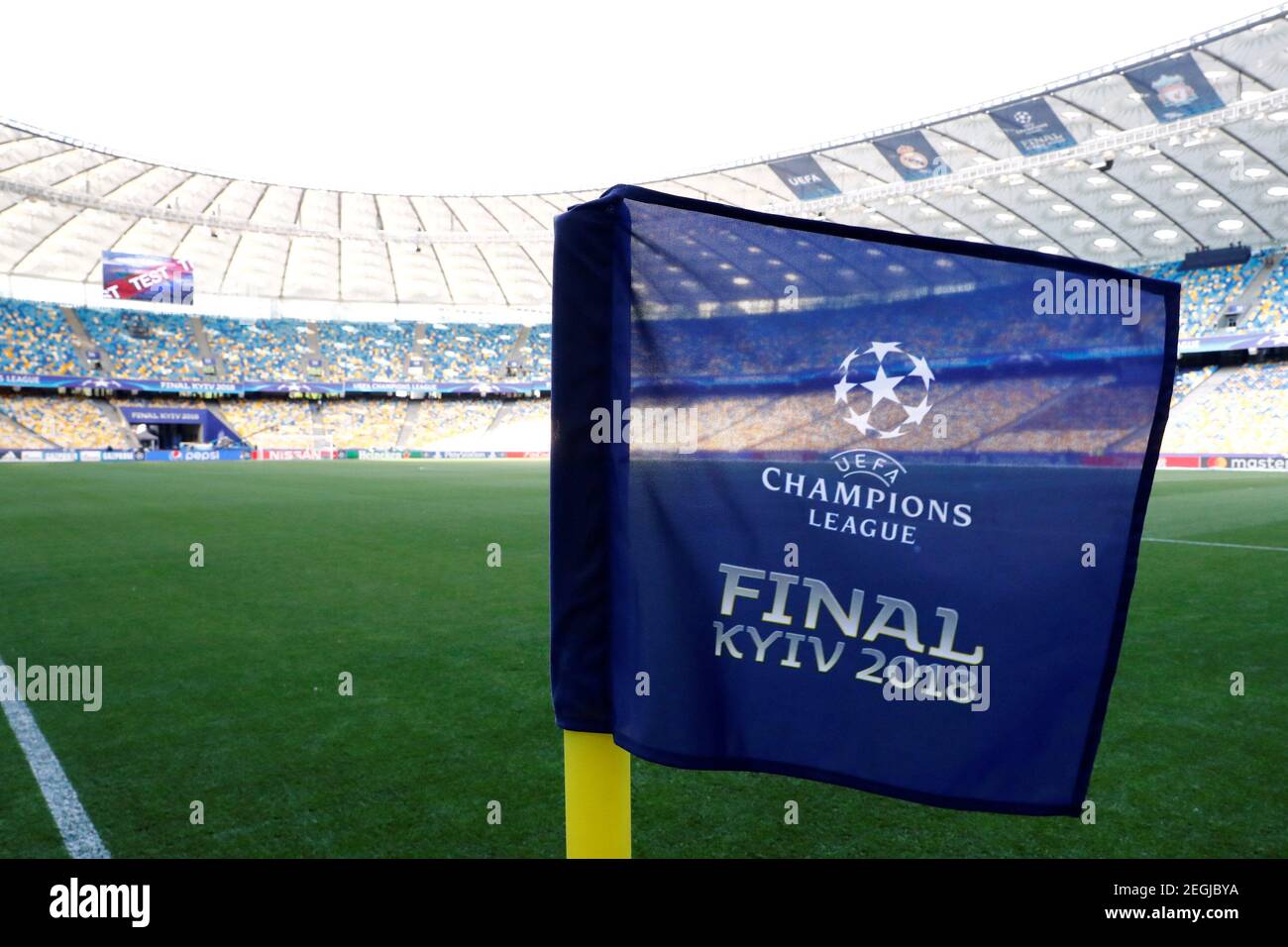 Champions League Final Flag High Resolution Stock Photography and ...