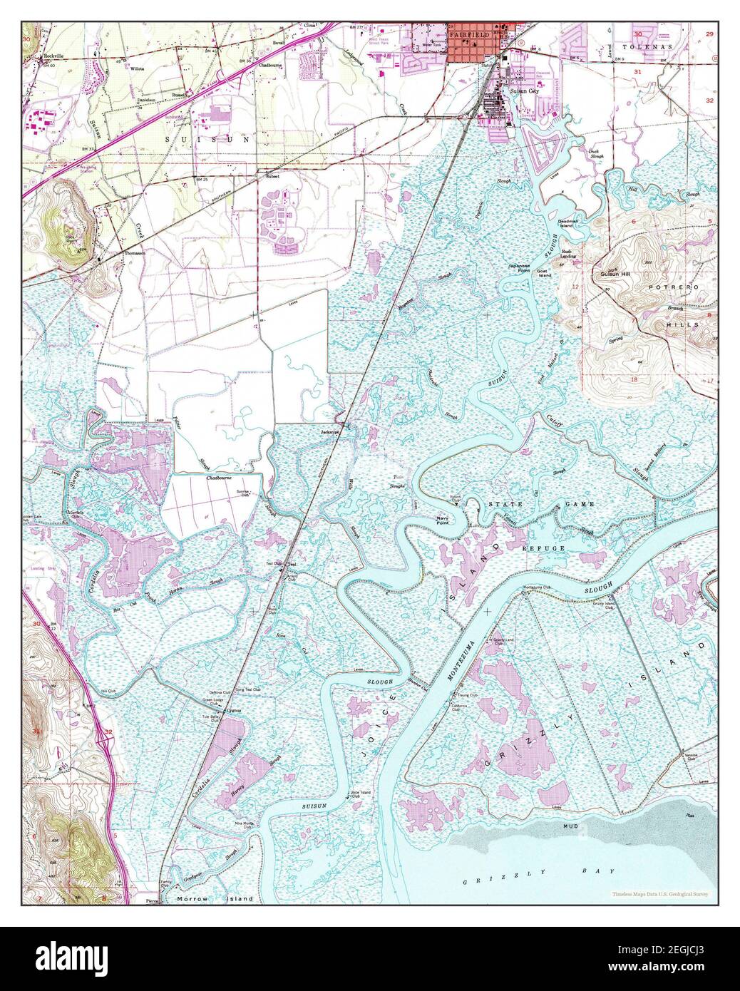 Fairfield california map hi-res stock photography and images - Alamy