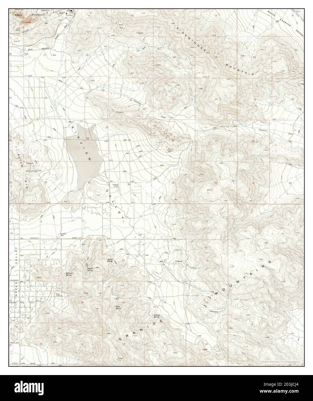 Fairview Valley, California, map 1993, 1:24000, United States of ...