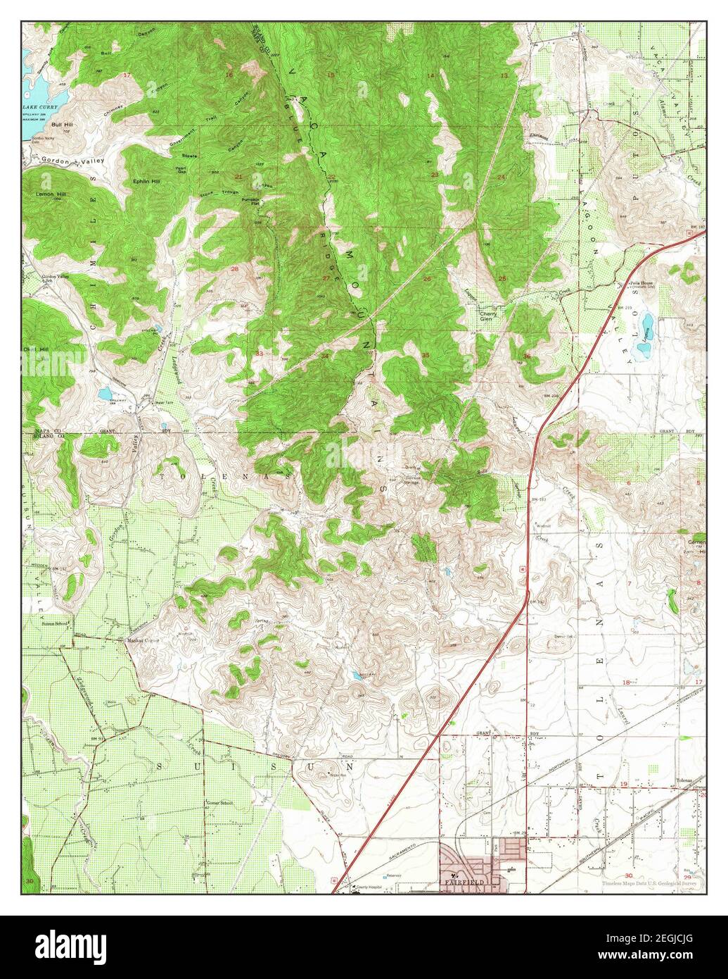 Fairfield california map hi-res stock photography and images - Alamy