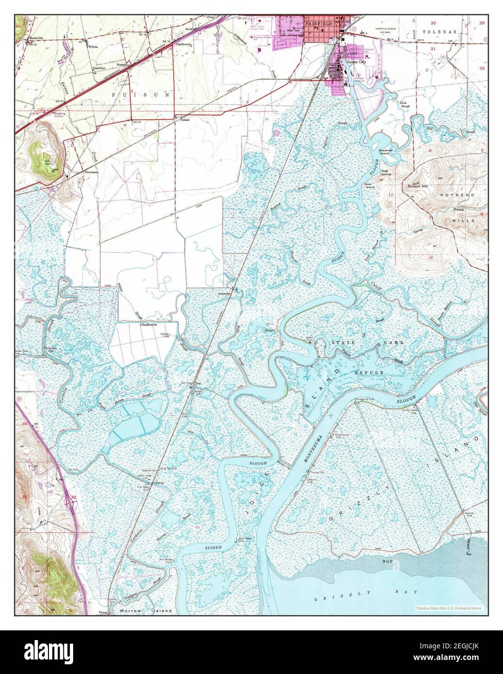 Fairfield california map hi-res stock photography and images - Alamy