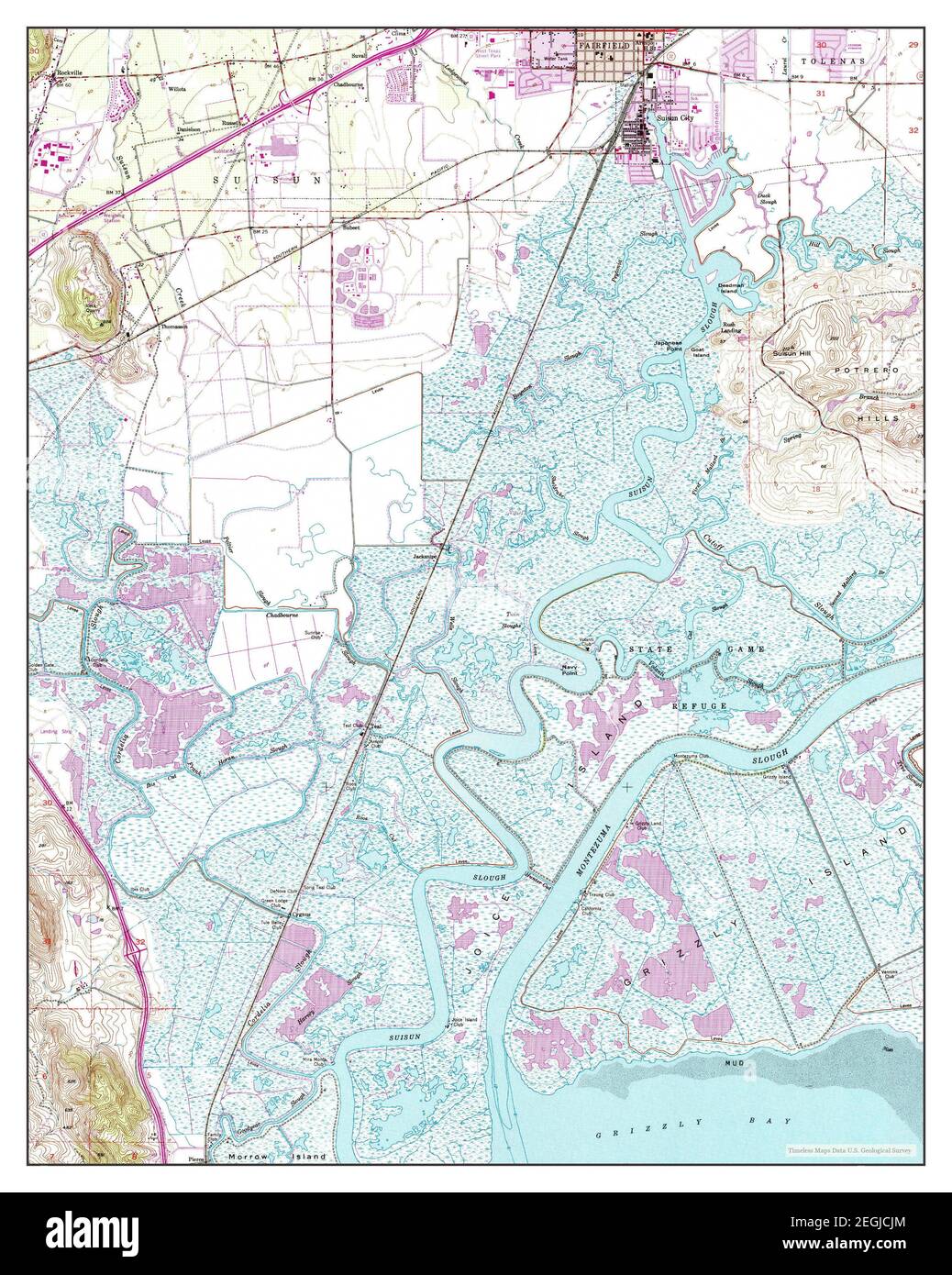 Fairfield california map hi-res stock photography and images - Alamy