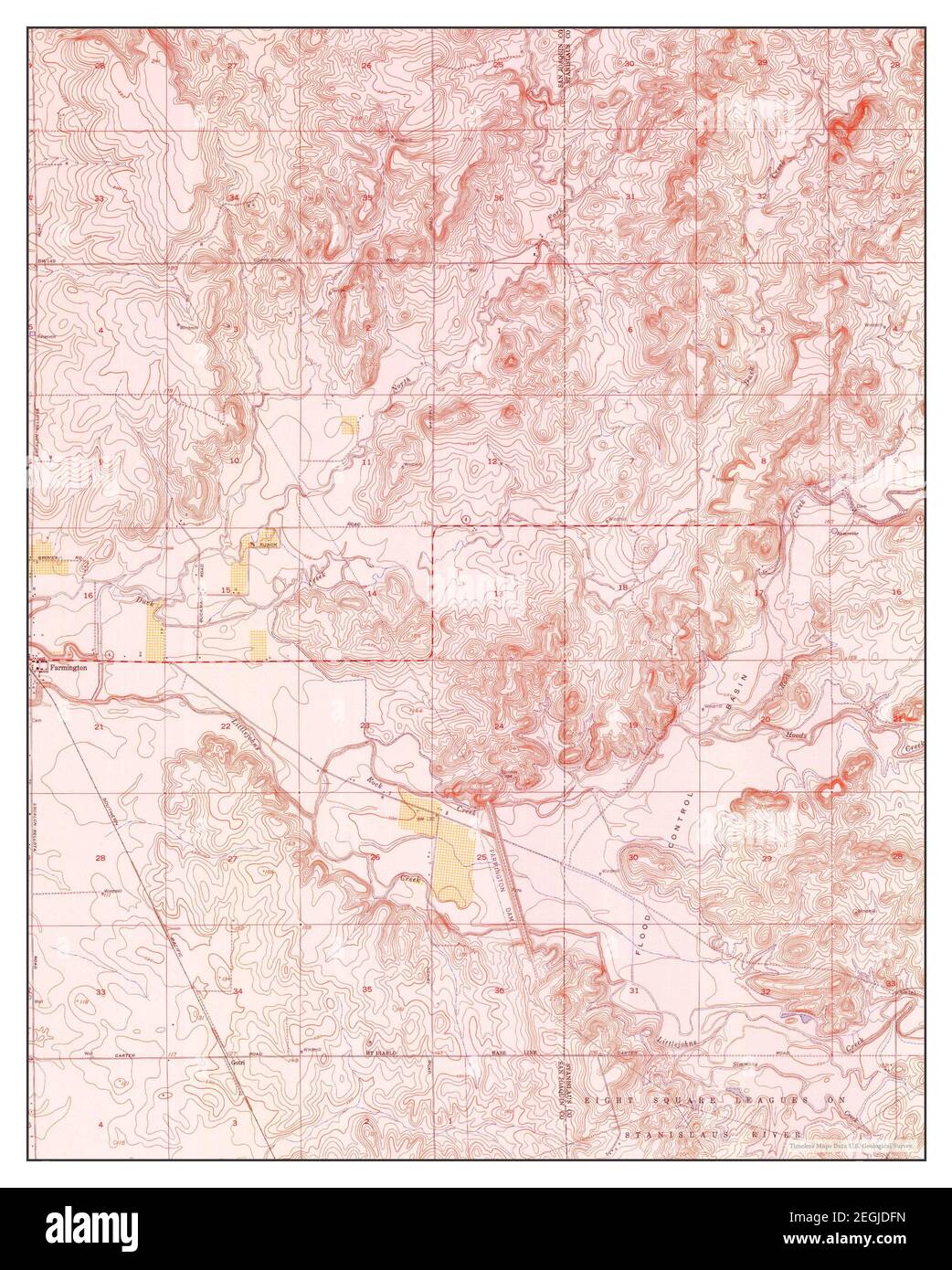 Farmington, California, map 1953, 1:24000, United States of America by ...