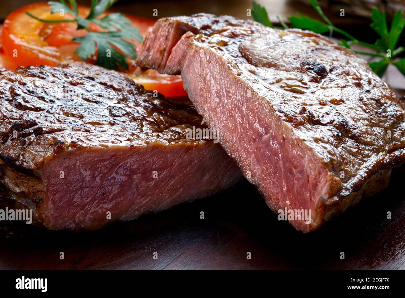 Grilled beef steak Stock Photo - Alamy