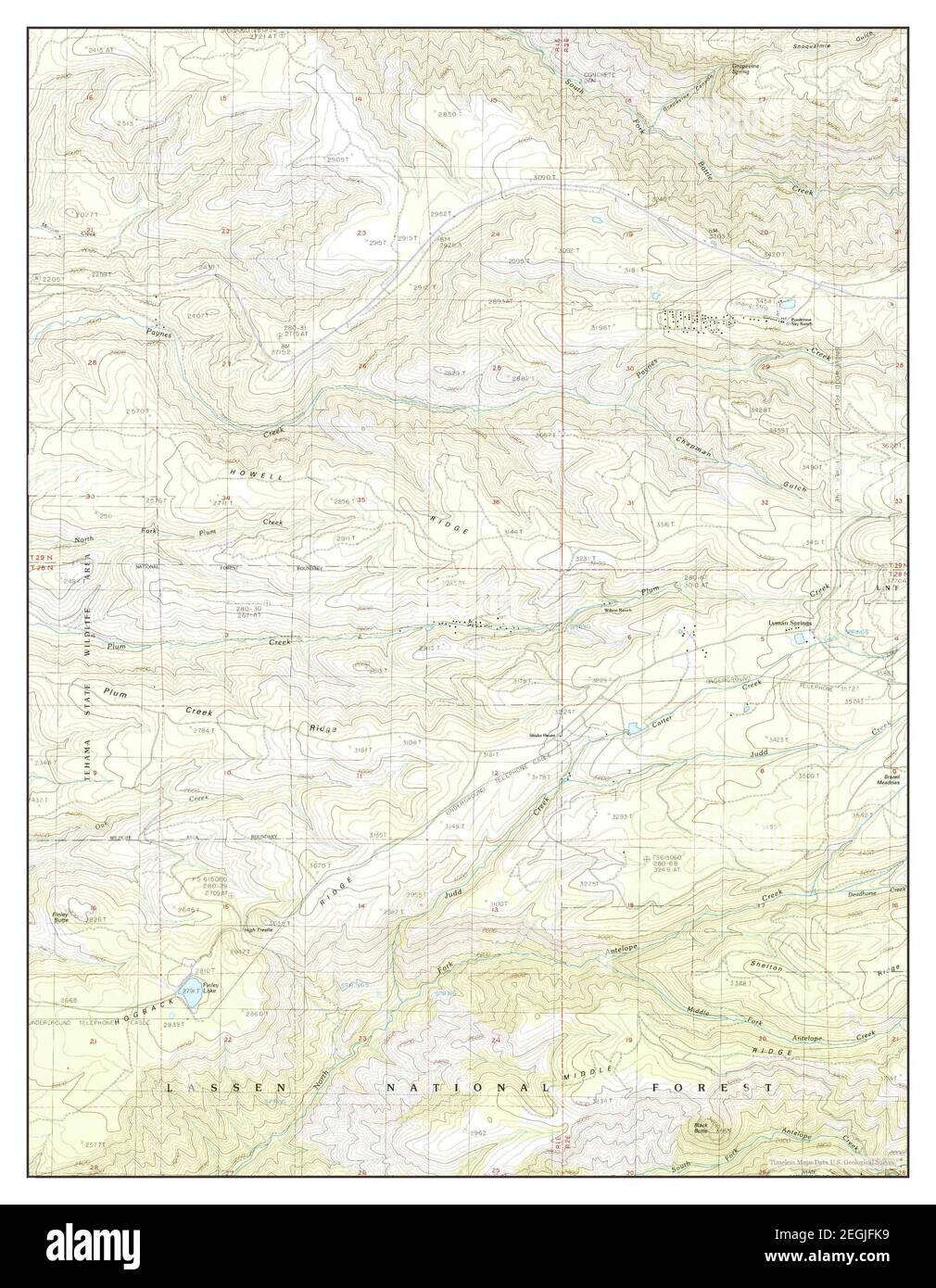 Finley Butte, California, map 1985, 1:24000, United States of America ...
