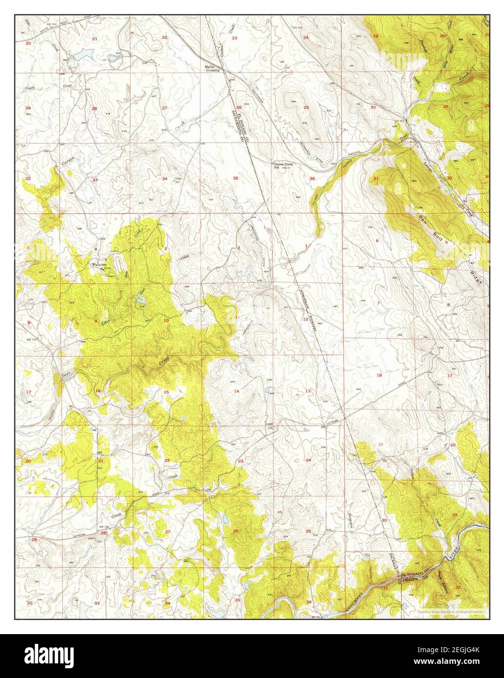 Map of folsom hi-res stock photography and images - Alamy