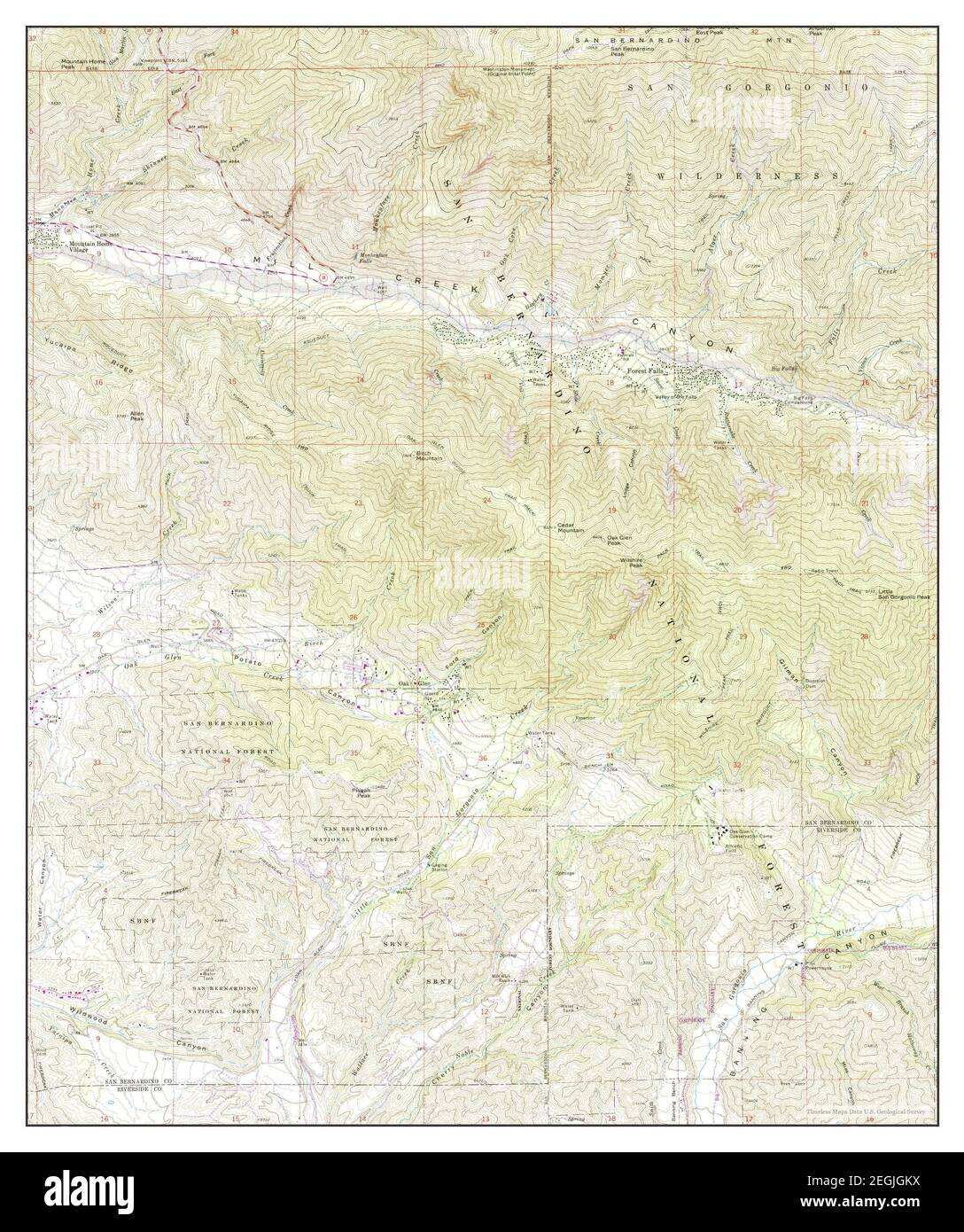 Forest Falls, California, map 1970, 1:24000, United States of America ...