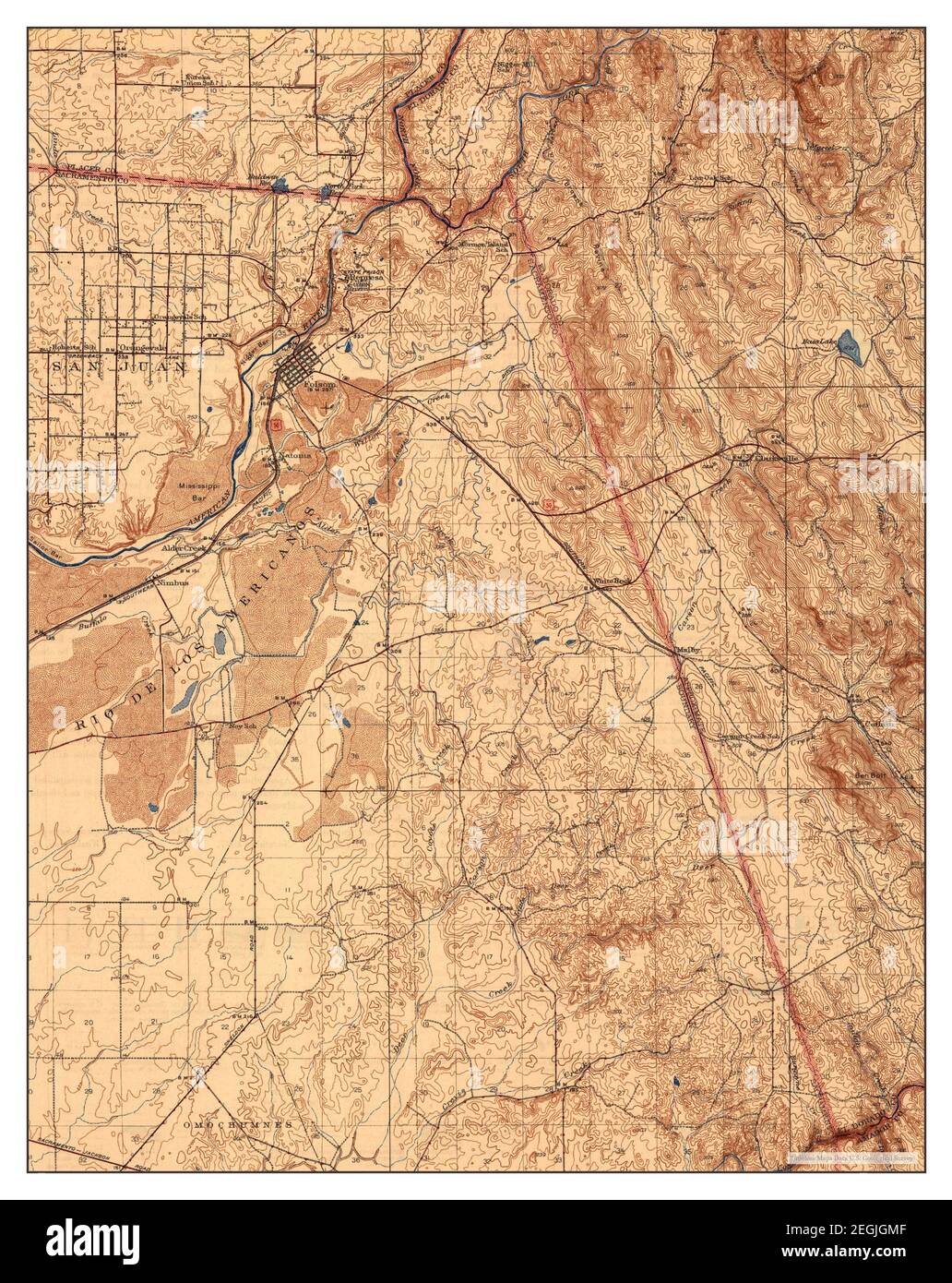 Folsom map hi-res stock photography and images - Alamy