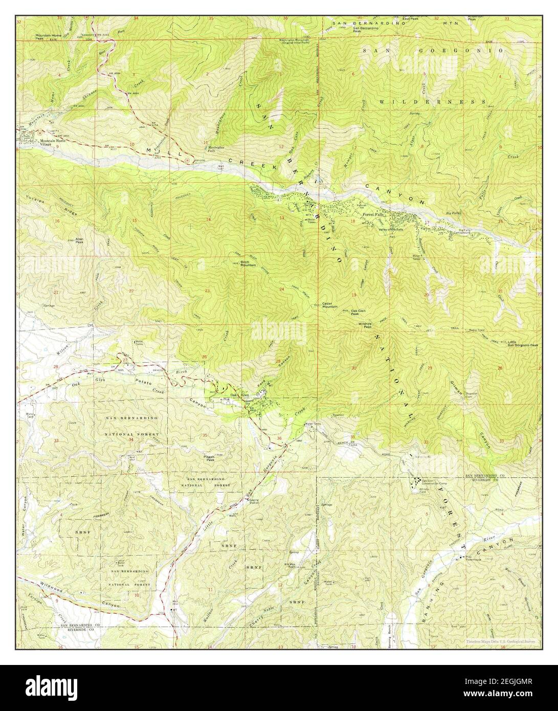 Forest Falls, California, map 1970, 1:24000, United States of America ...