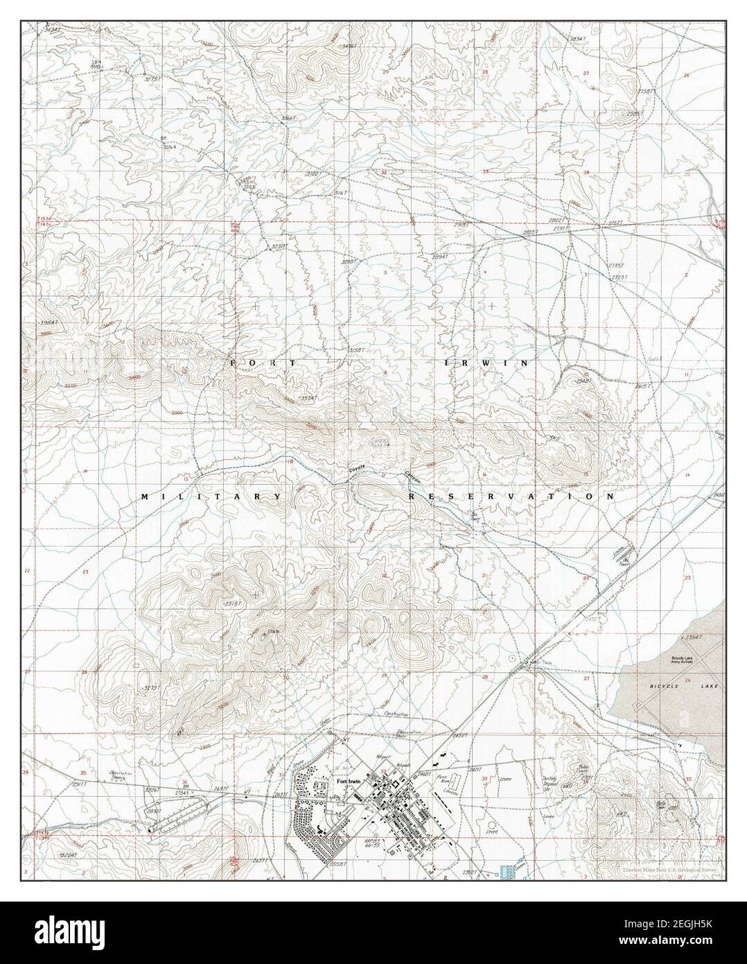 Fort Irwin, California, map 1986, 1:24000, United States of America by ...