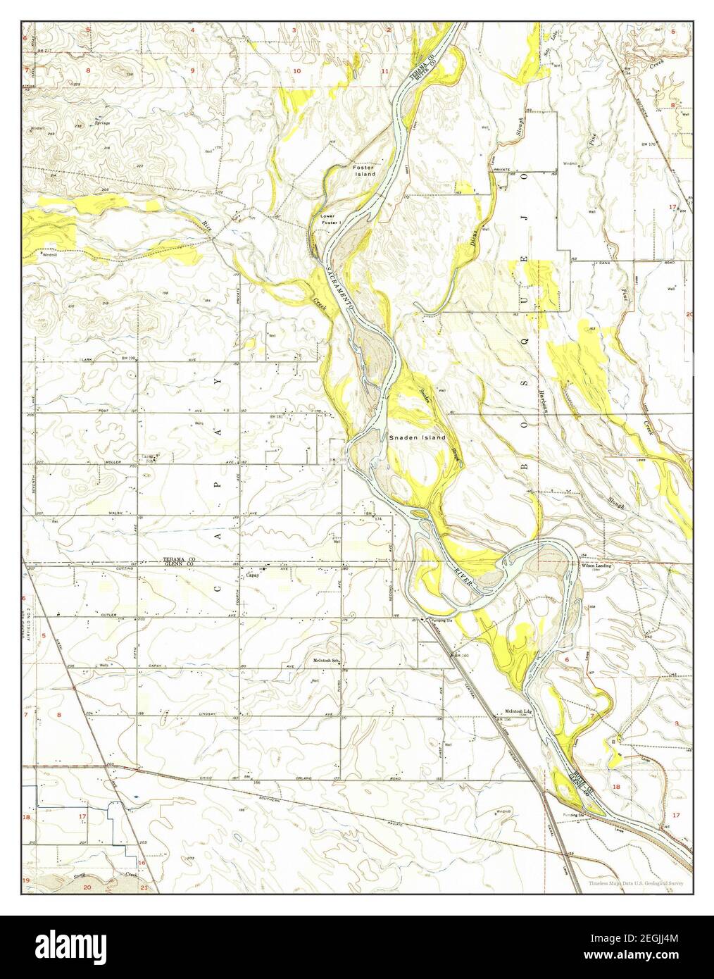 Foster Island, California, map 1951, 1:24000, United States of America ...