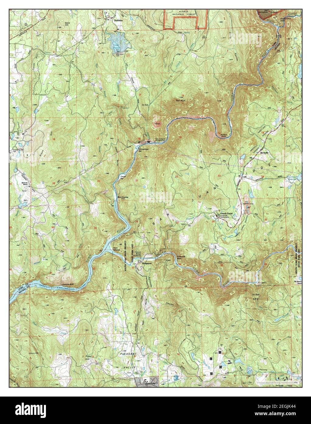 French Corral, California, map 2000, 1:24000, United States of America ...