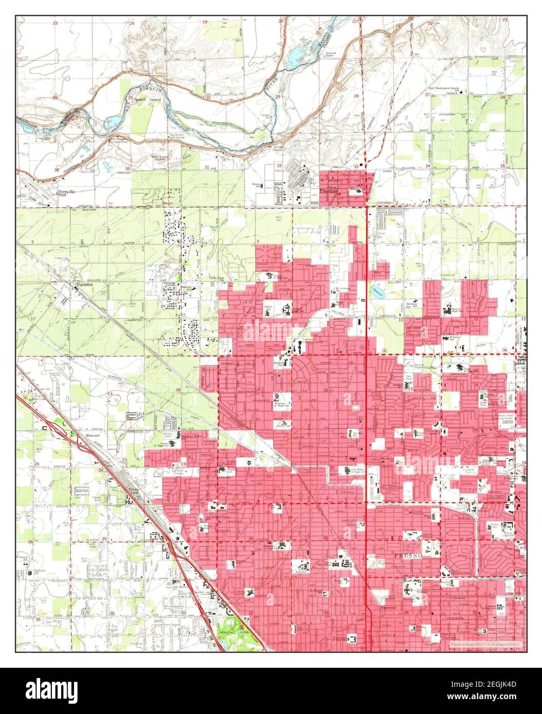 Old map of fresno hi-res stock photography and images - Alamy