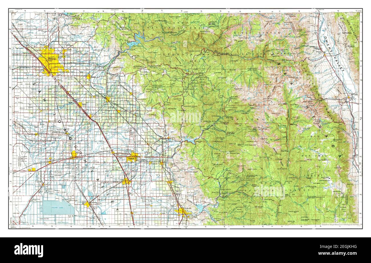 Map Of Fresno California High Resolution Stock Photography and Images ...