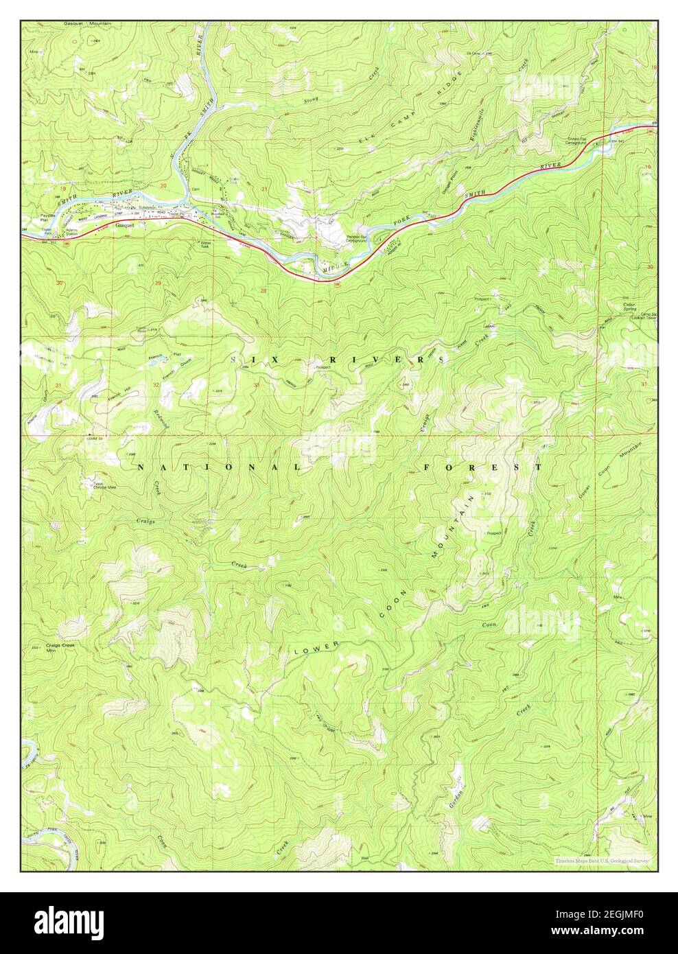 Gasquet, California, map 1981, 1:24000, United States of America by ...