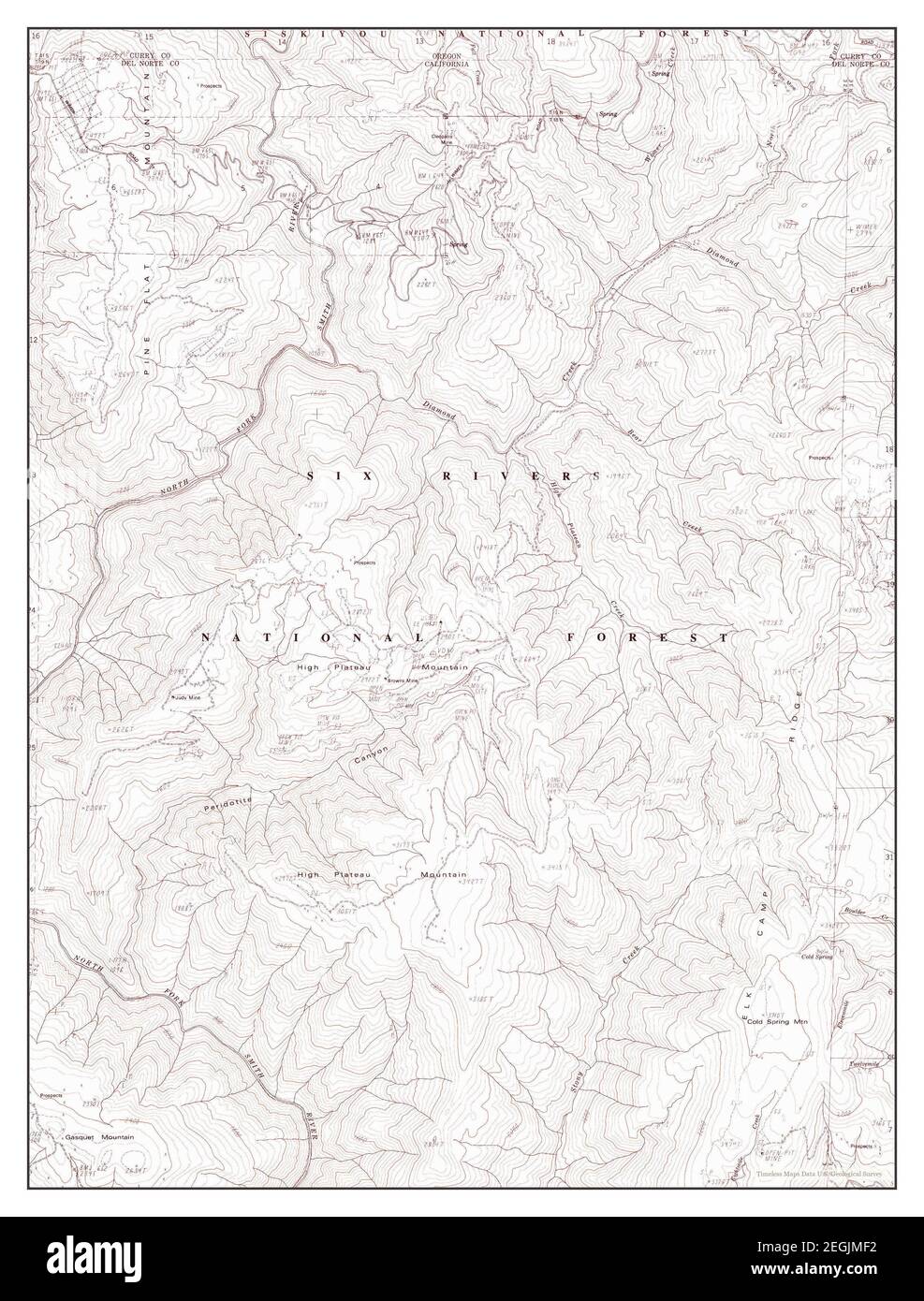 Gasquet NW, California, map 1975, 1:24000, United States of America by ...