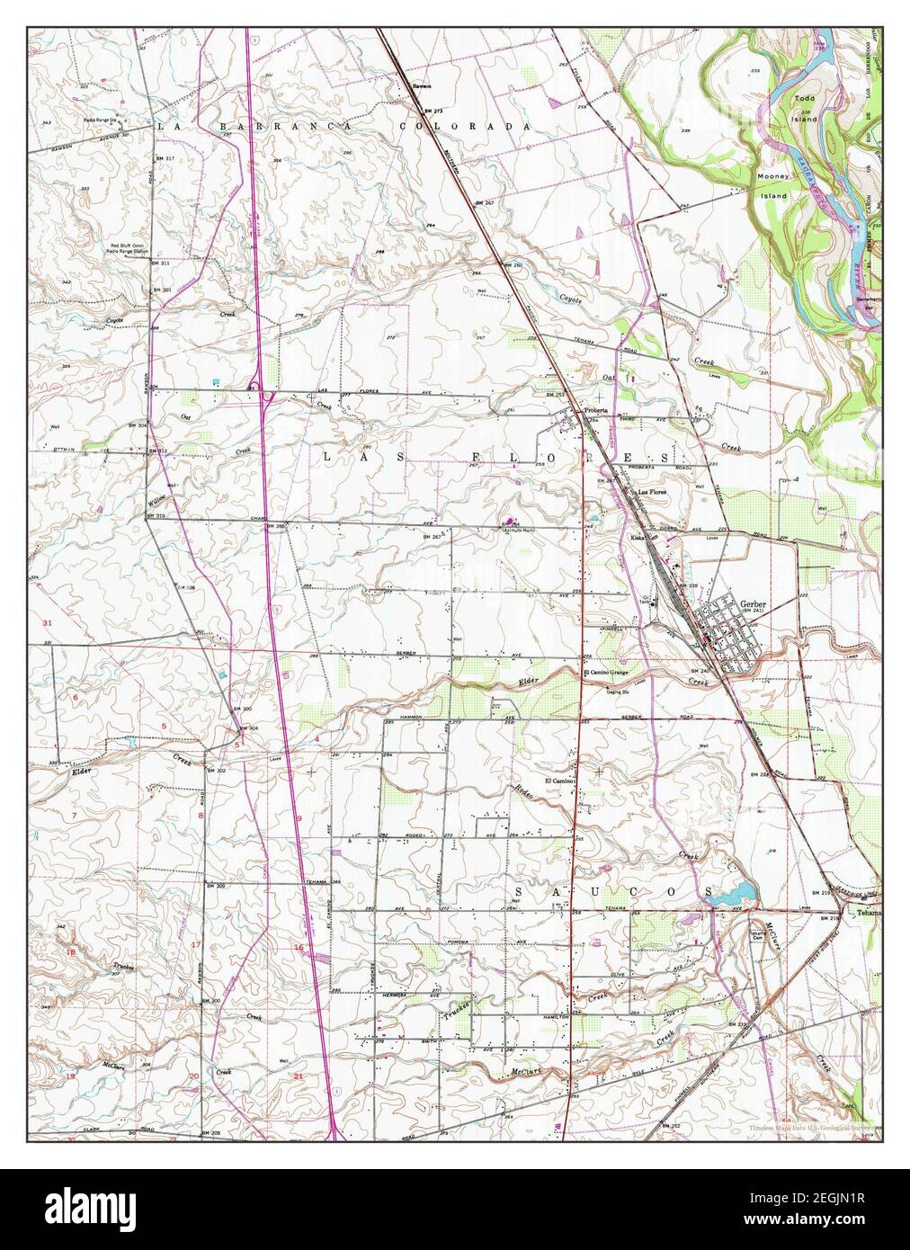 Gerber, California, map 1950, 1:24000, United States of America by ...