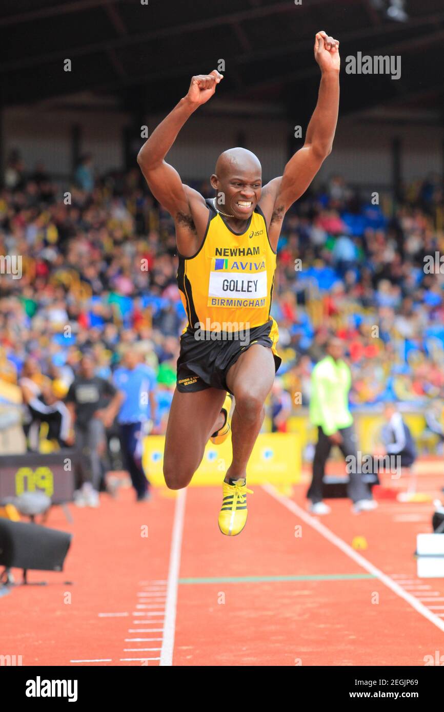 Julian golley in action during the mens triple jump hi-res stock ...