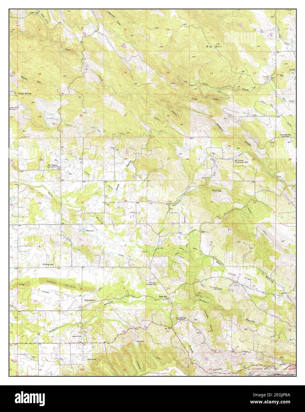 Gold Hill, California, map 1954, 1:24000, United States of America by ...