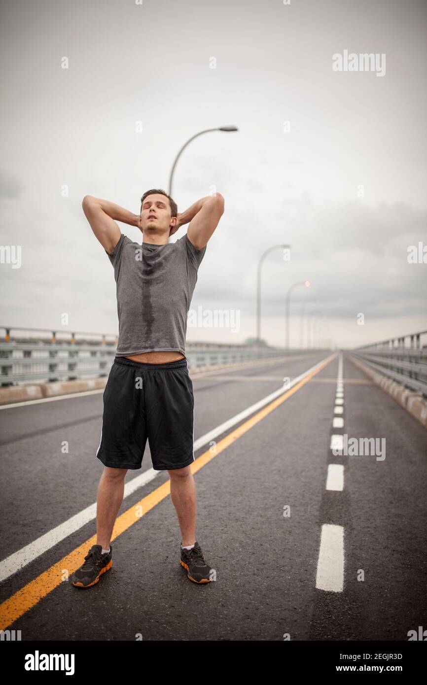 Male_sweating hi-res stock photography and images - Alamy