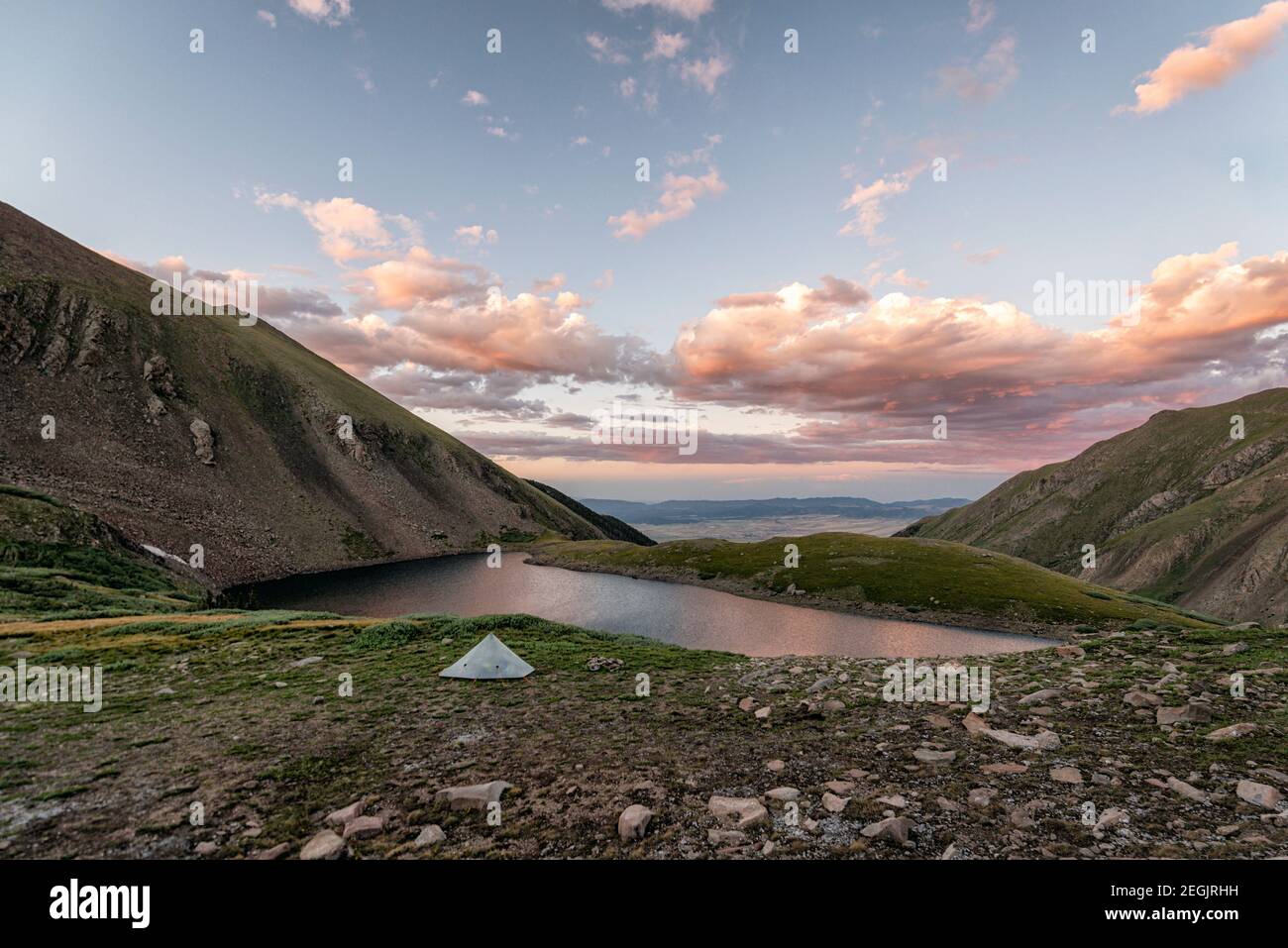 Camping near Venable Lake, Colorado Stock Photo - Alamy