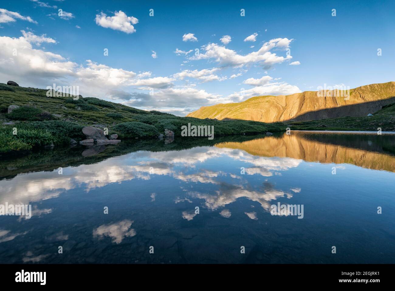 Venable Lake in the Sangre de Cristo Wilderness, Colorado Stock Photo ...