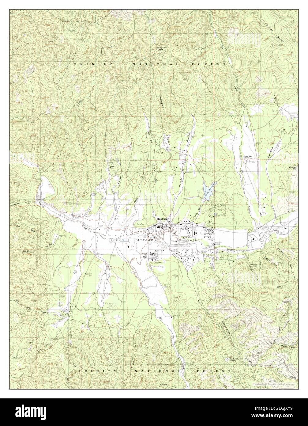 Map of hayfork hi-res stock photography and images - Alamy