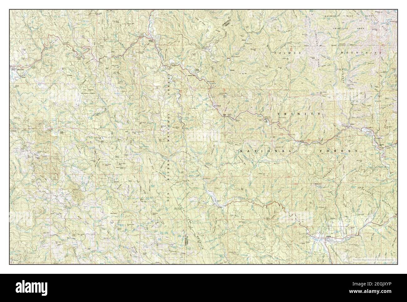 Map of hayfork hi-res stock photography and images - Alamy