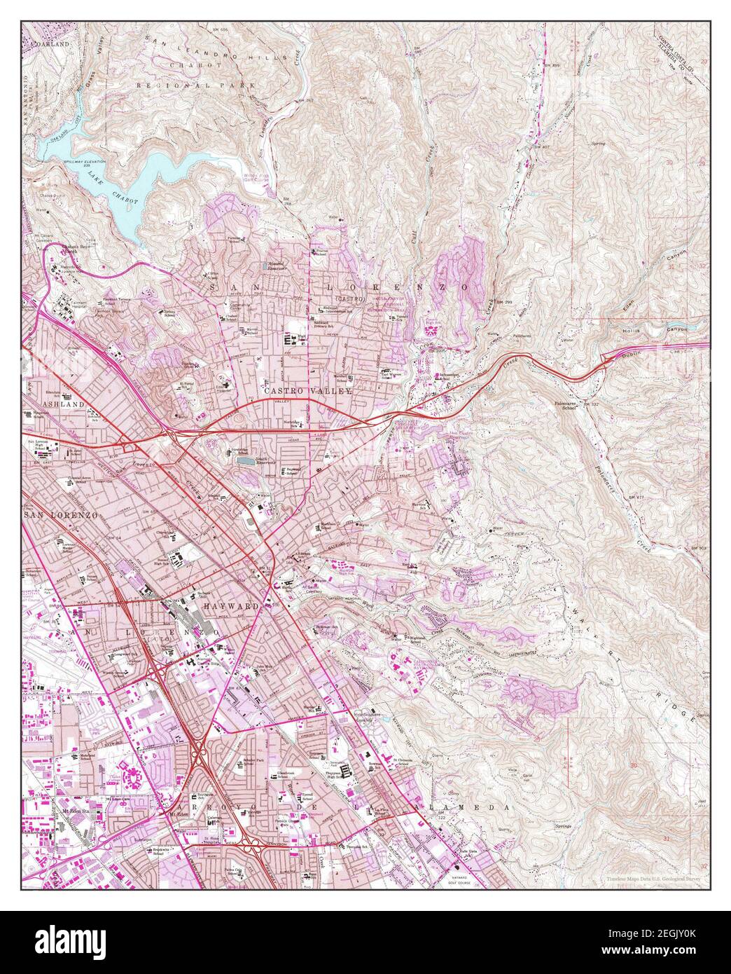 Hayward, California, map 1959, 1:24000, United States of America by ...