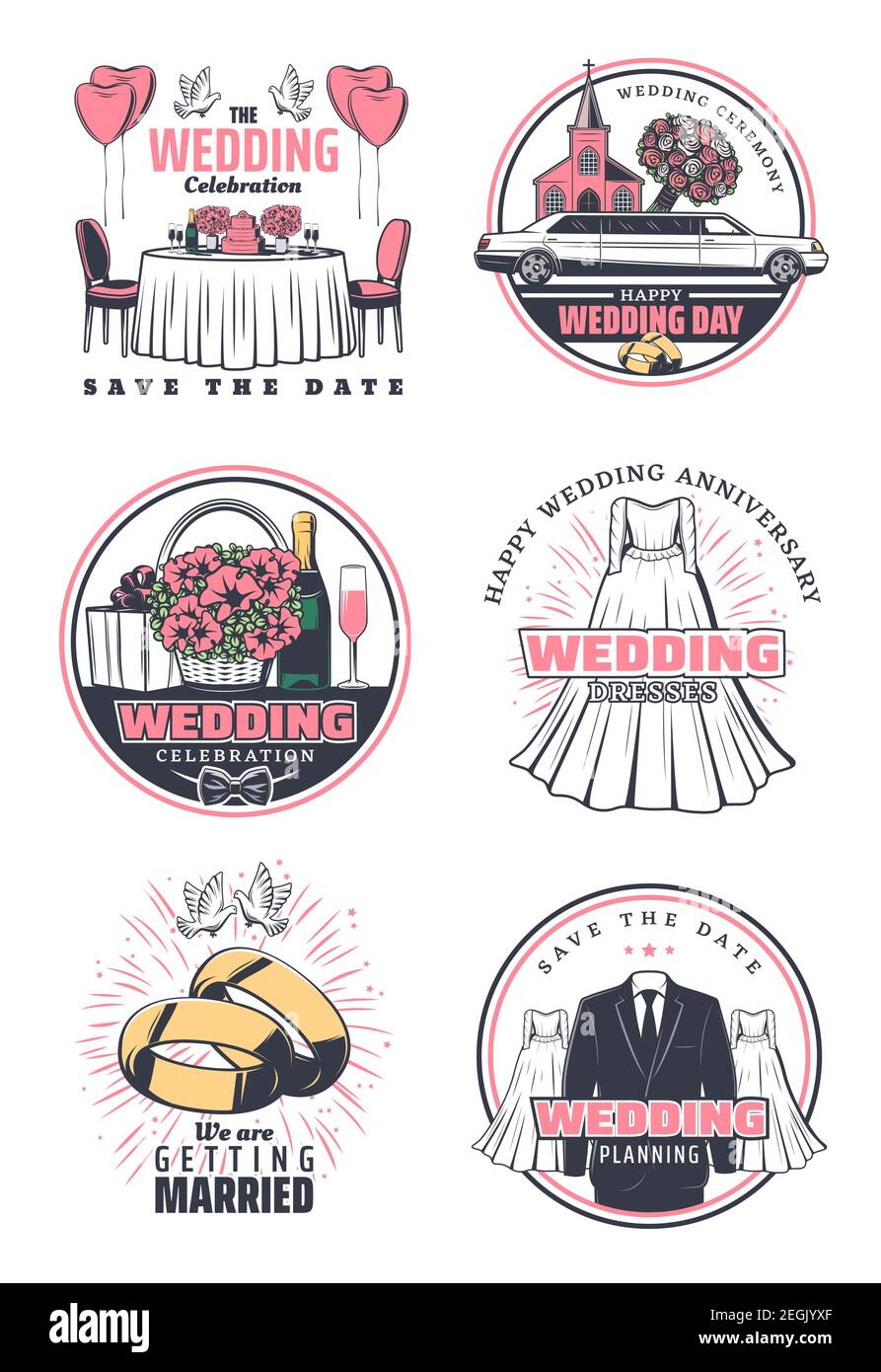 Wedding car heart balloon Stock Vector Images - Alamy